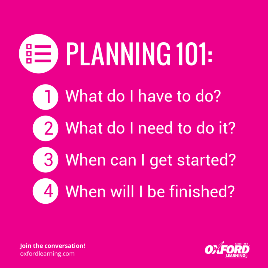 Planning Skills Can Make Learning Simpler. Here’s How - Oxford Learning